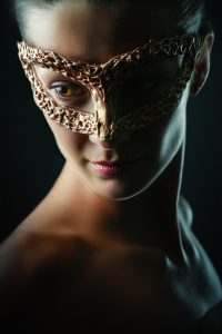 Beauty model woman wearing masquerade carnival mask - 54ka [photo blog]